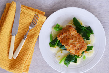 Miso Ginger-Crusted Snapper with Chinese Broccoli and Potatoes – You ...