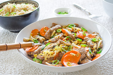 Cantonese Beef Stir Fry with Mushrooms & Brown Rice – You Plate It ...