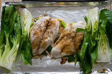 Roasted Fish with Spring Onion & Ginger, Bok Choy and Jasmine Rice ...